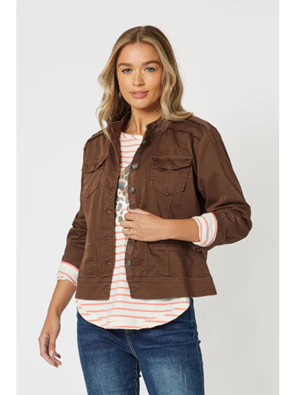 Threadz Military Denim Jacket - Preen Clothing