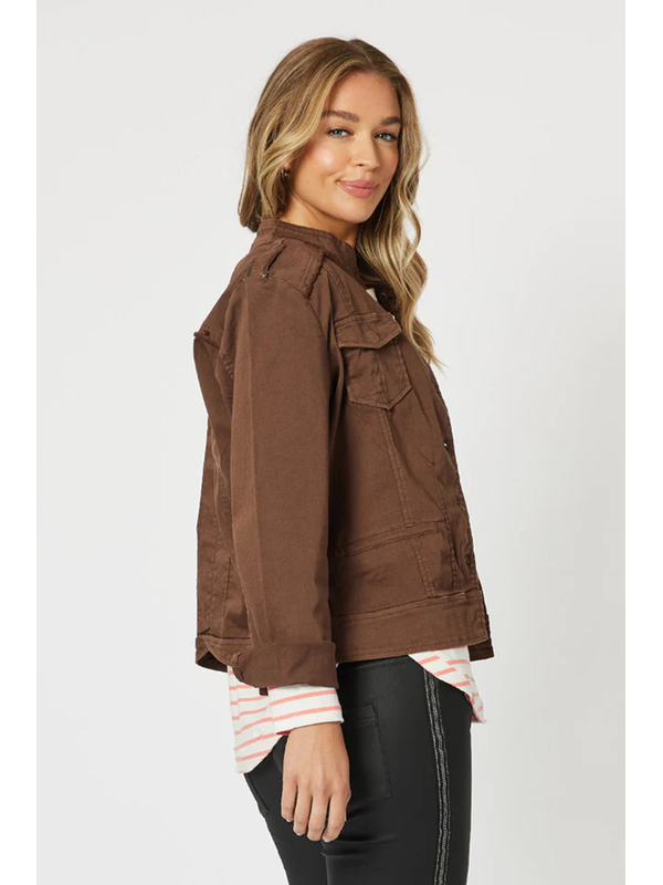 Threadz Military Denim Jacket - Preen Clothing