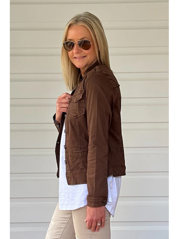 Threadz Military Denim Jacket - Preen Clothing