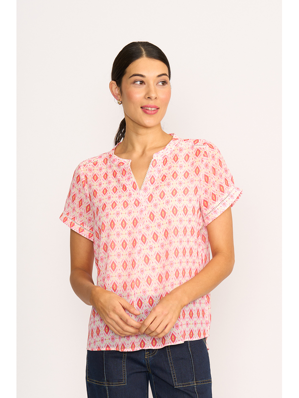 Memo Drop Hem Blouse - Preen Clothing